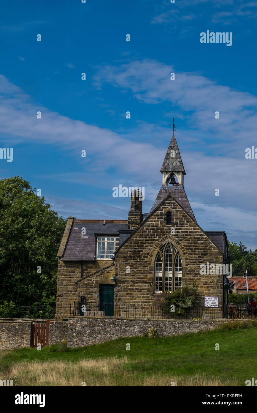 converted church in hutton le hole, north yorkshire Stock Photo - Alamy