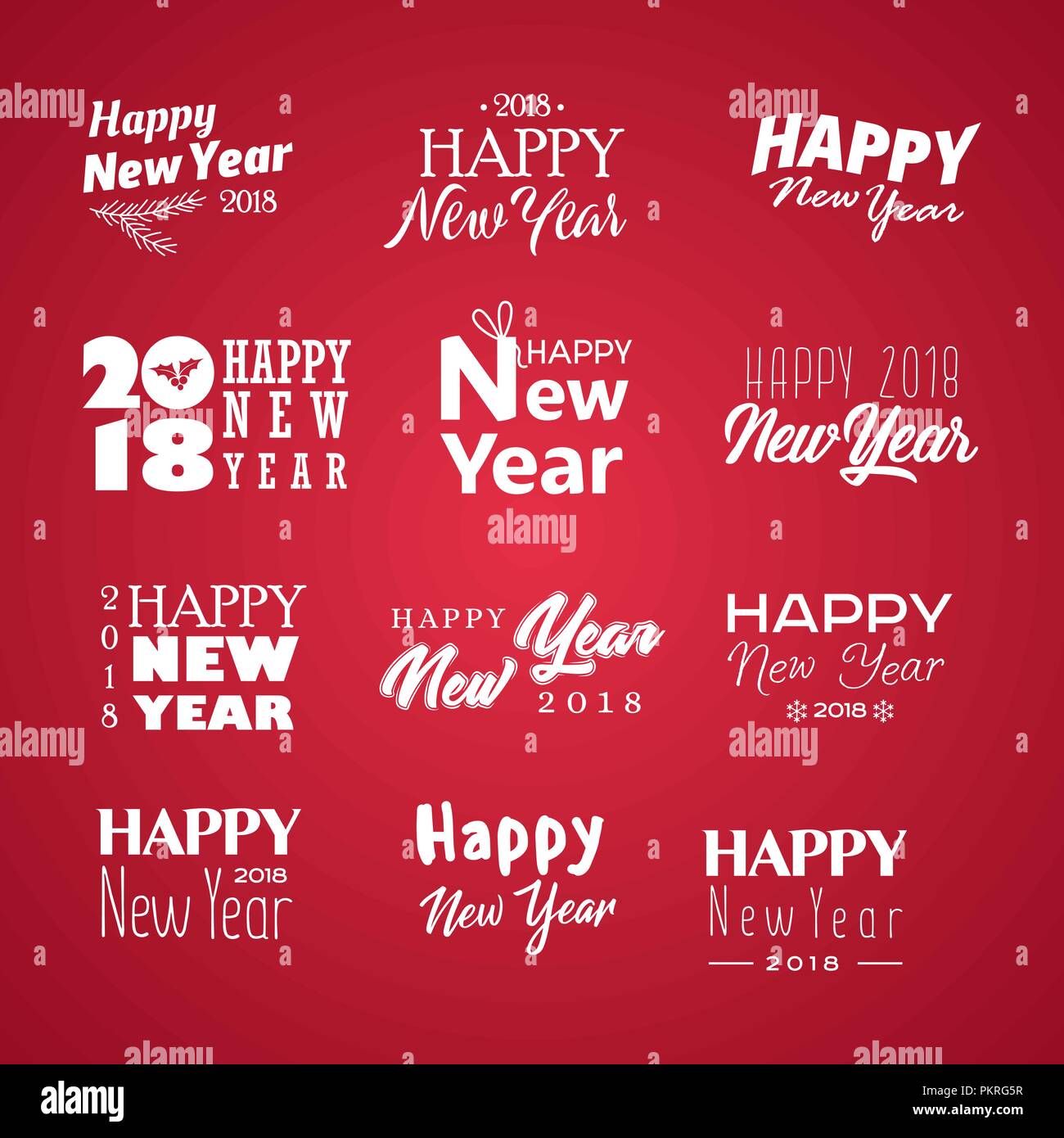 Pack of elegant stickers. Greeting inscriptions Vector illustration ...