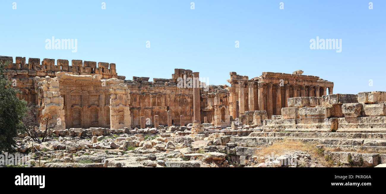 Baalbek Roman Ruins in Lebanon Stock Photo - Alamy