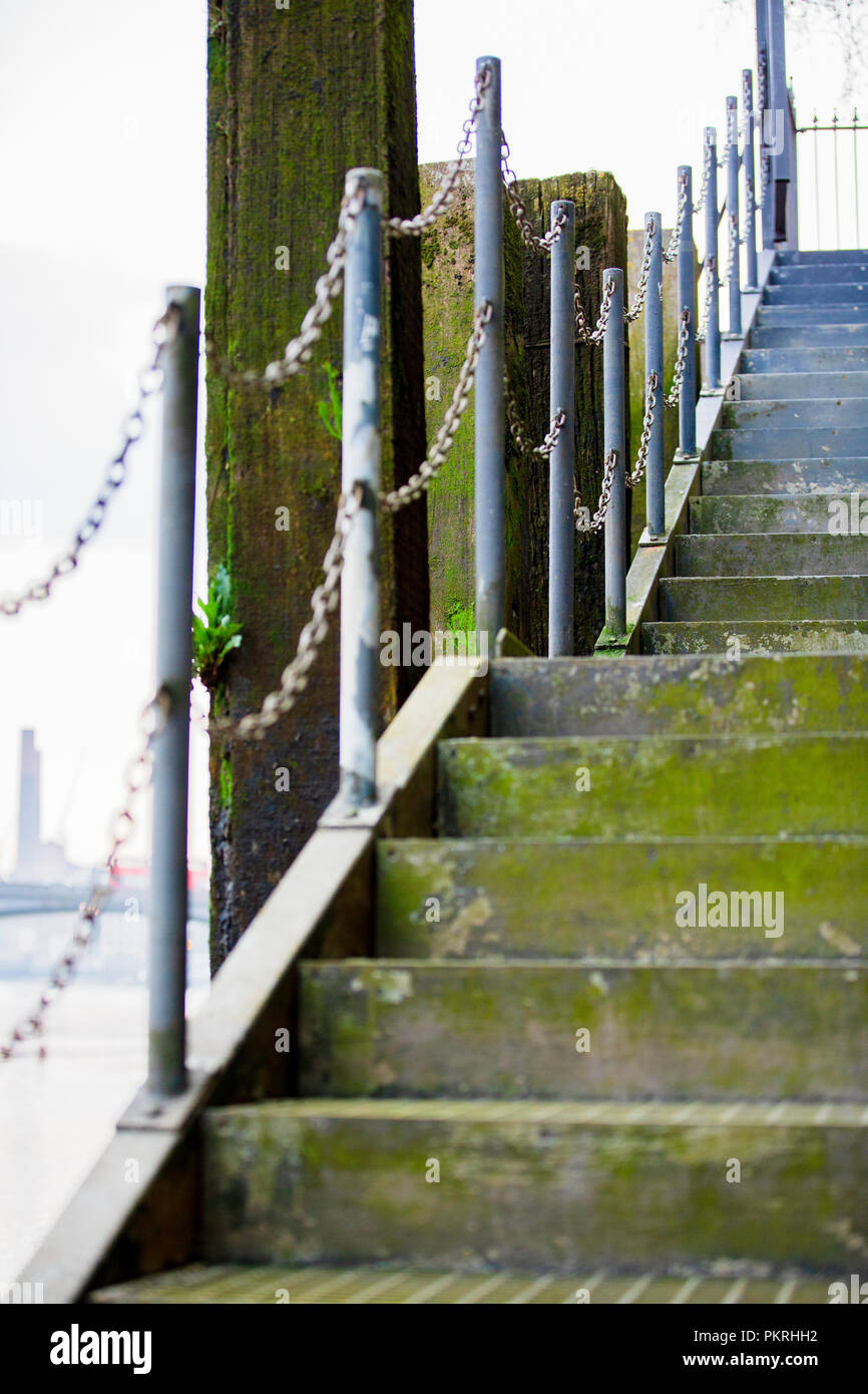 Steps to river Stock Photo - Alamy
