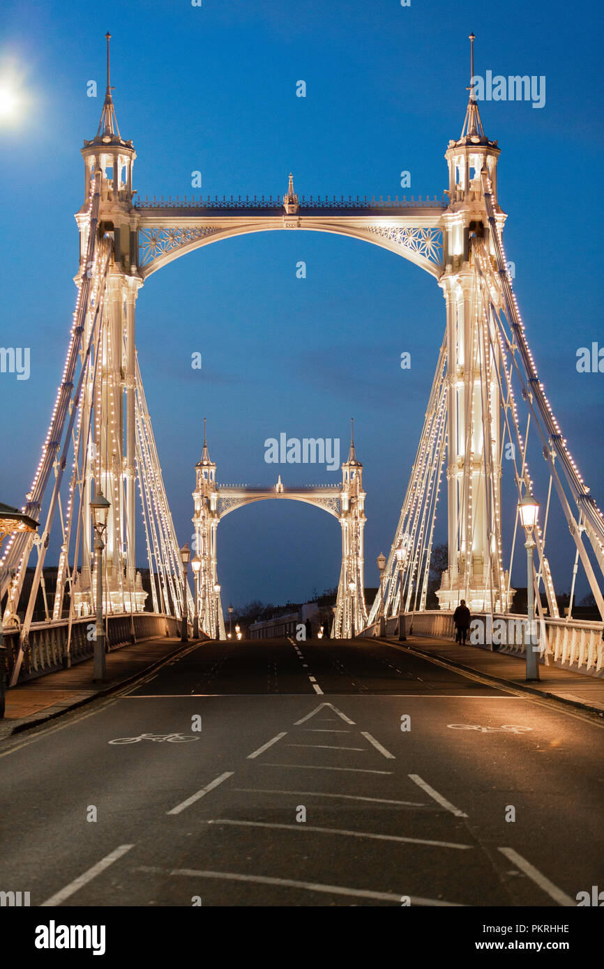 Prince Albert Bridge, London Stock Photo - Alamy