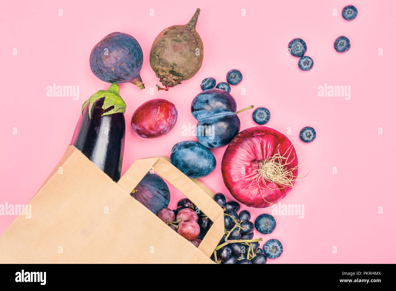 Purple and blue fruits and vegetables hi-res stock photography and ...