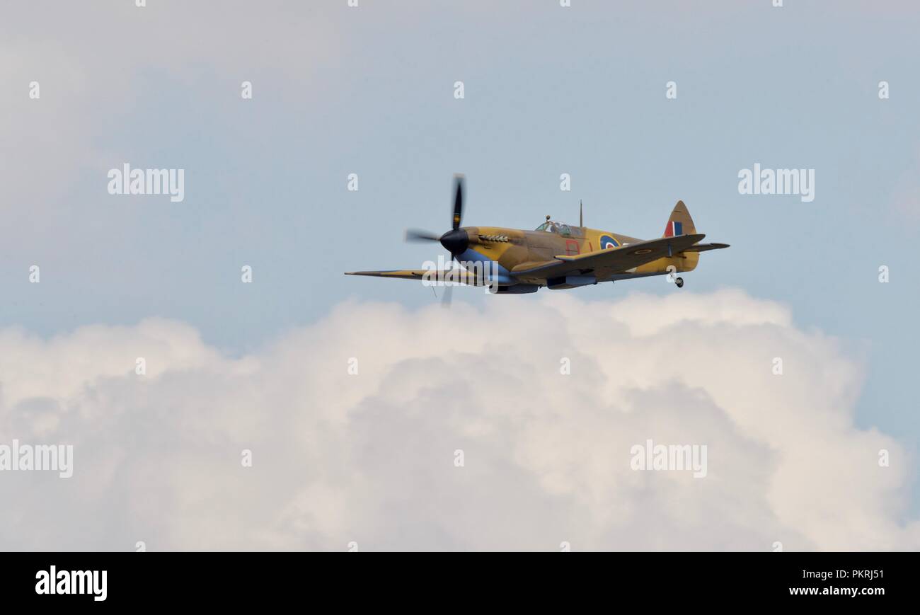 BBMF Supermarine Spitfire LF.IXc ‘MK356 / QJ-3’ flying at the 2018 ...