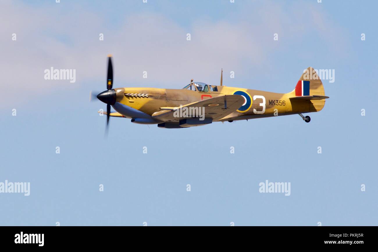 BBMF Supermarine Spitfire LF.IXc ‘MK356 / QJ-3’ flying at the 2018 ...