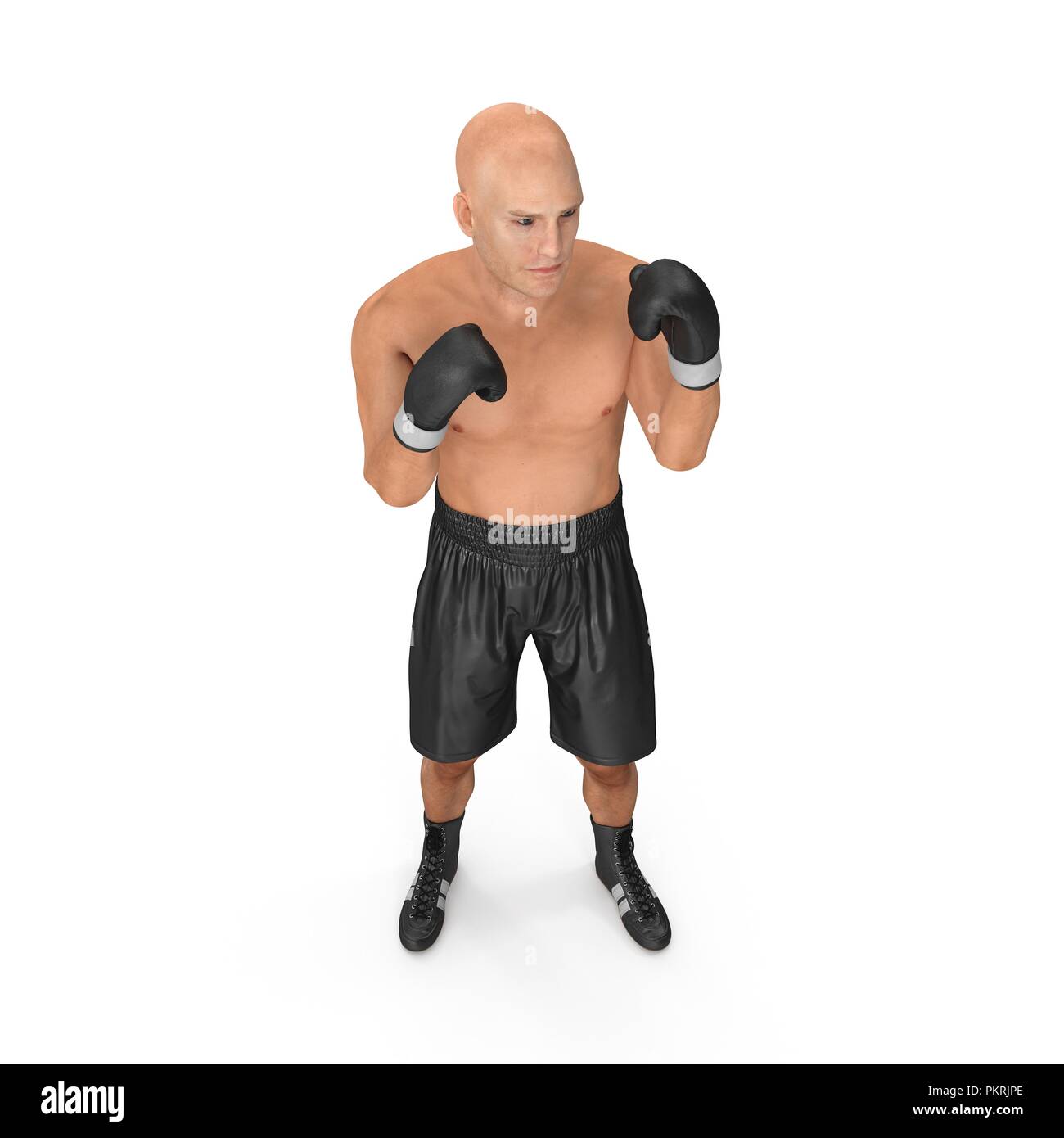 Young man boxing fighting pose hi-res stock photography and images - Alamy