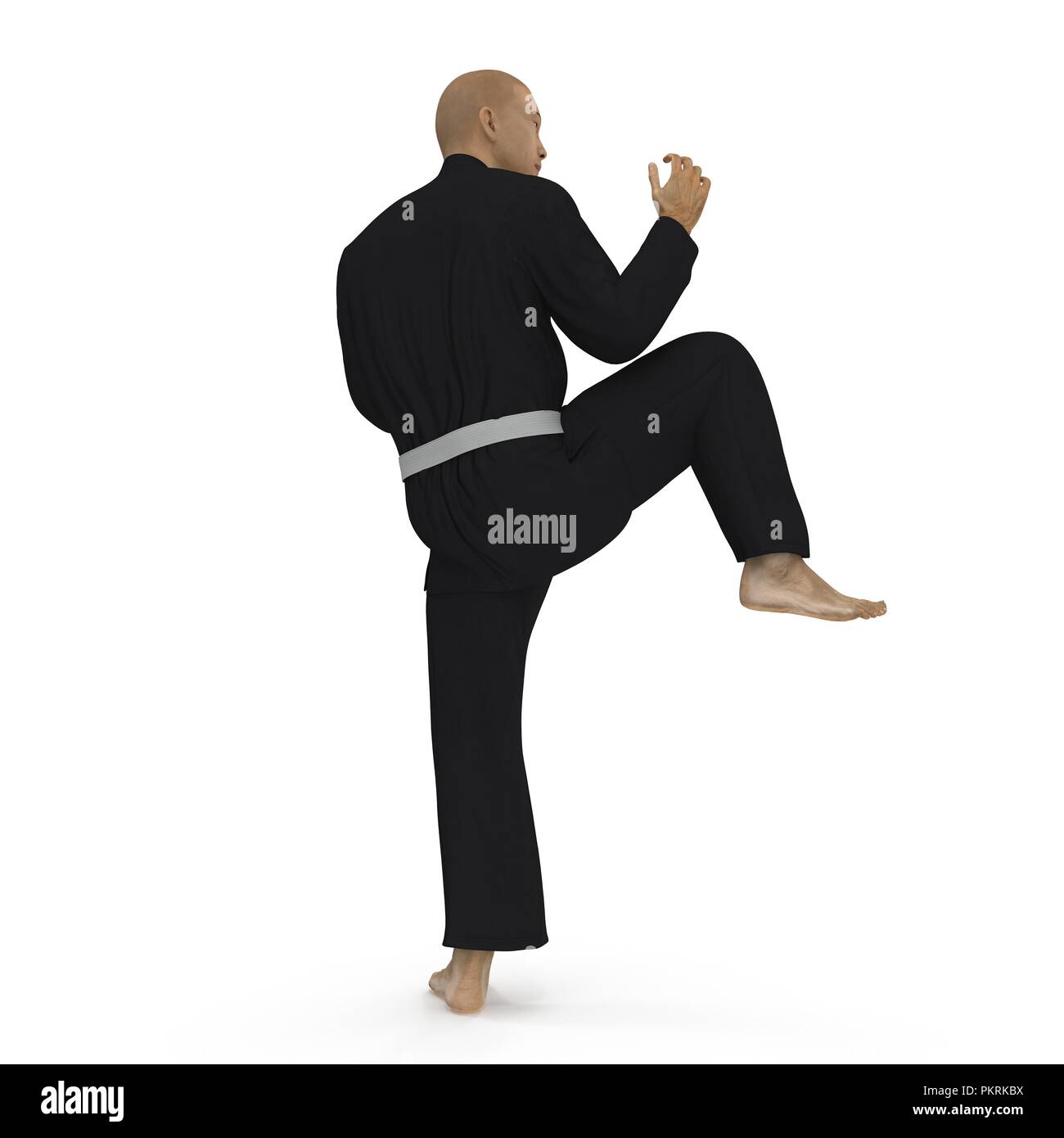 Black karate Cut Out Stock Images & Pictures - Alamy