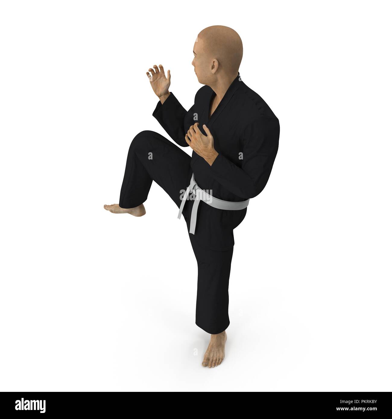 Black karate Cut Out Stock Images & Pictures - Alamy