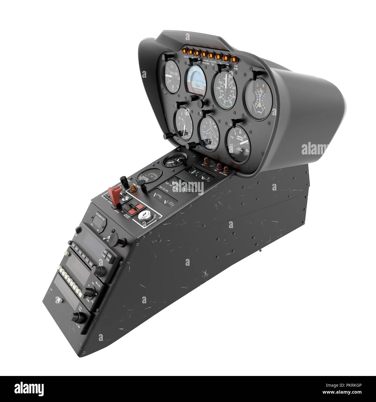 Aircraft instrument panel Cut Out Stock Images & Pictures - Alamy