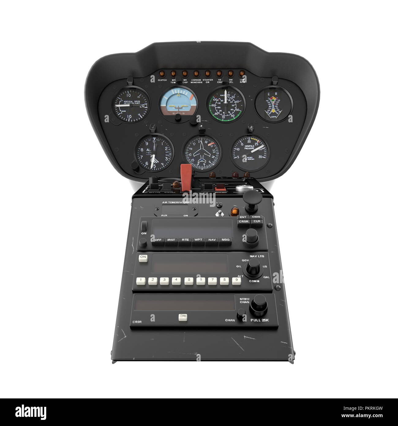 Aircraft instrument panel Cut Out Stock Images & Pictures - Alamy