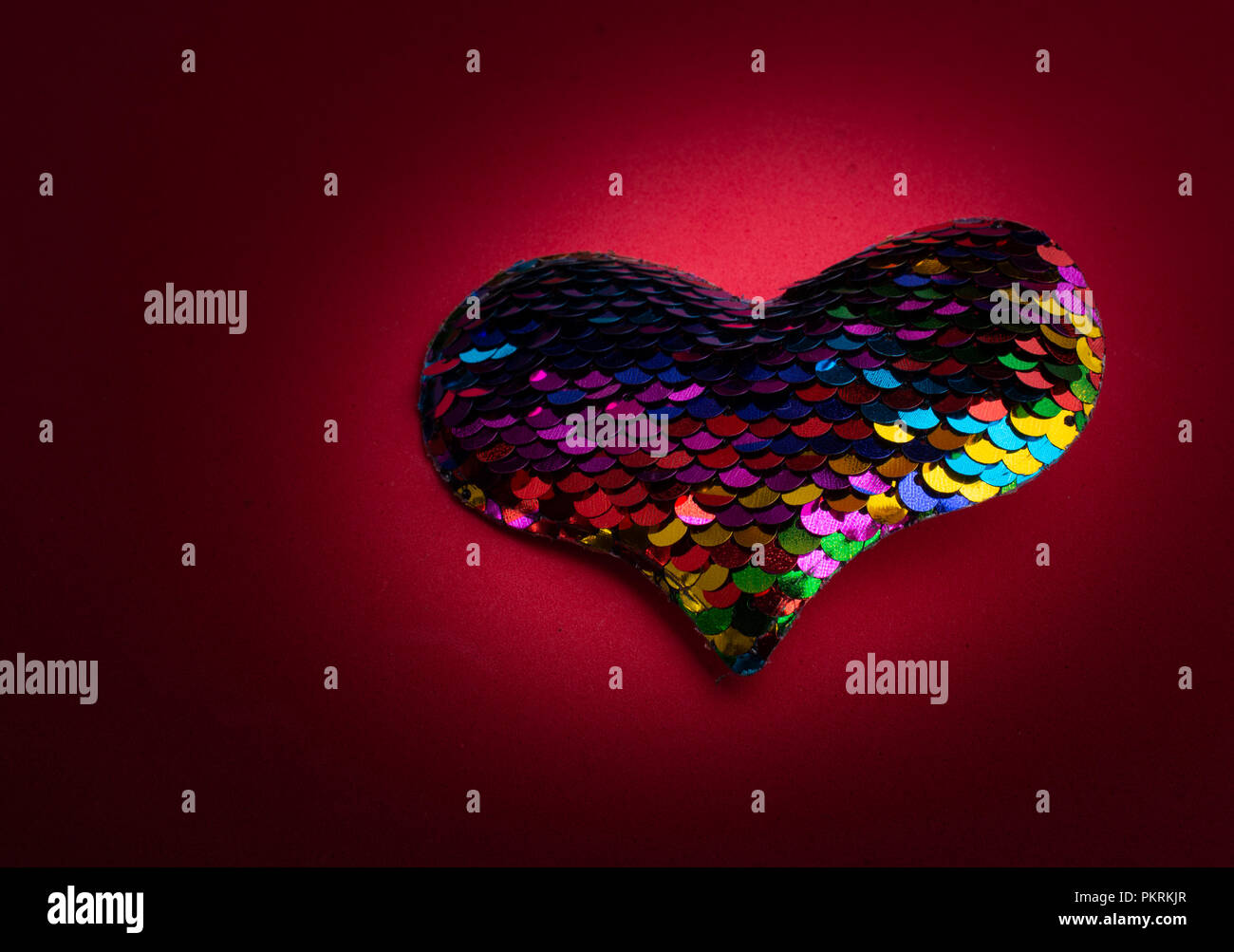 Heart shaped object in view as love conception Stock Photo - Alamy