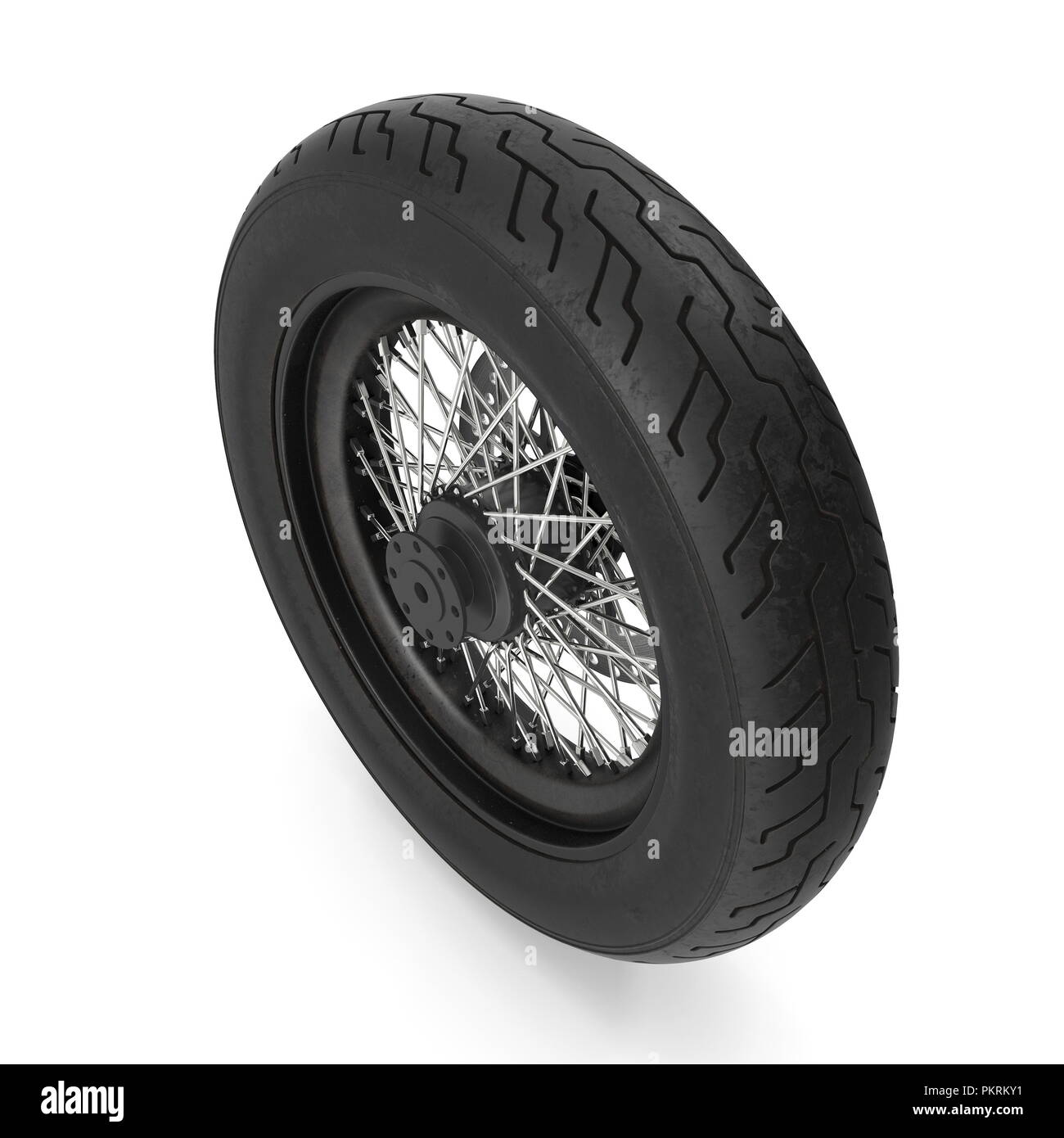 Motorcycle back wheel Cut Out Stock Images & Pictures - Alamy
