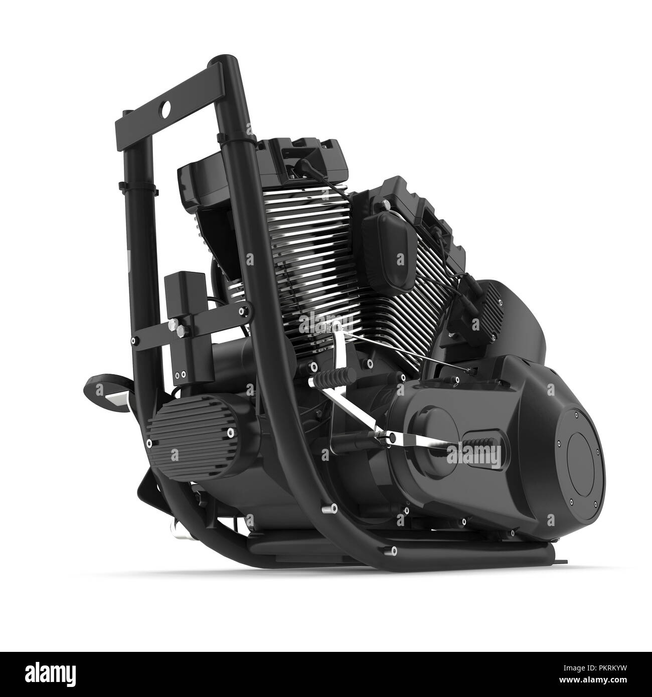 3d render motorcycle engine Cut Out Stock Images & Pictures - Alamy