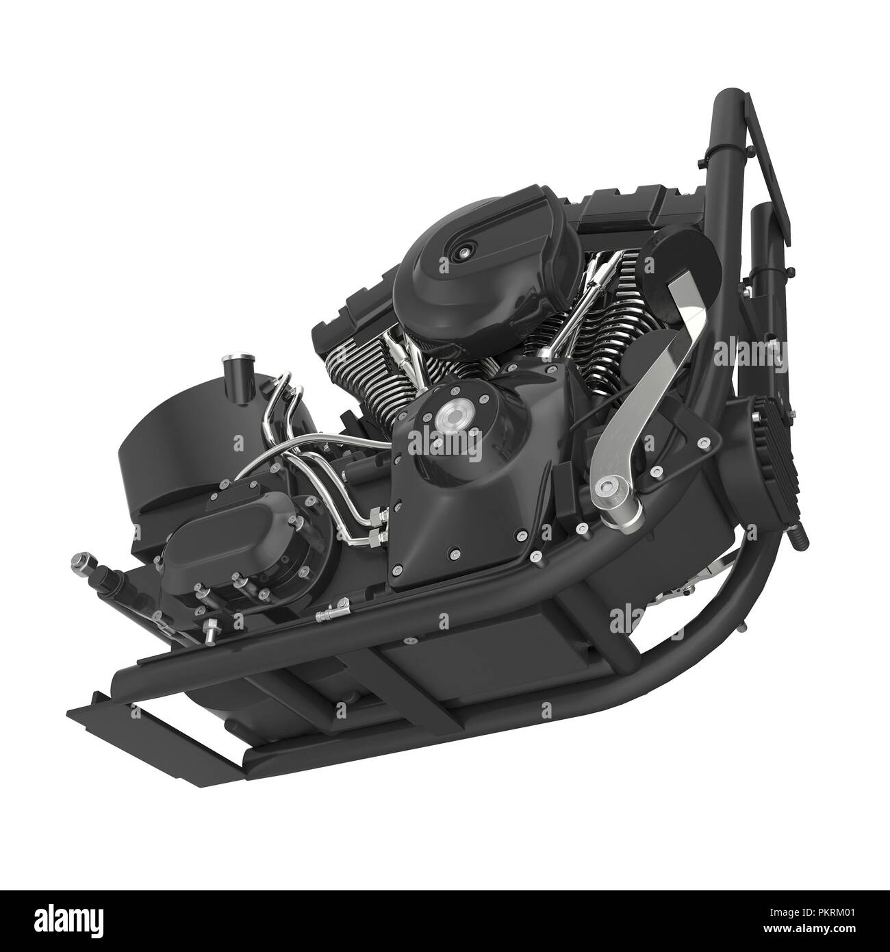 3d render motorcycle engine Cut Out Stock Images & Pictures - Alamy