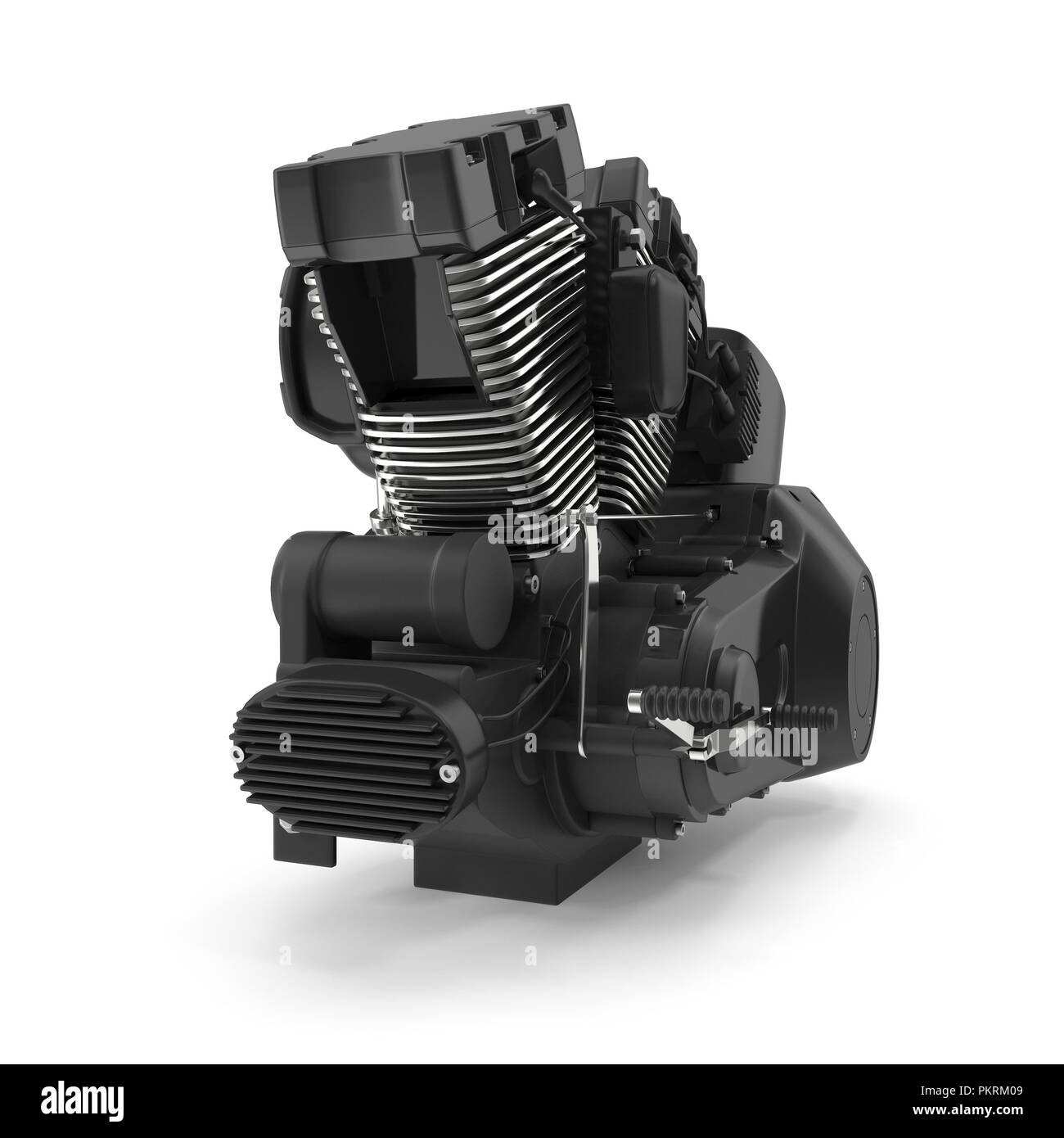 3d render motorcycle engine Cut Out Stock Images & Pictures - Alamy
