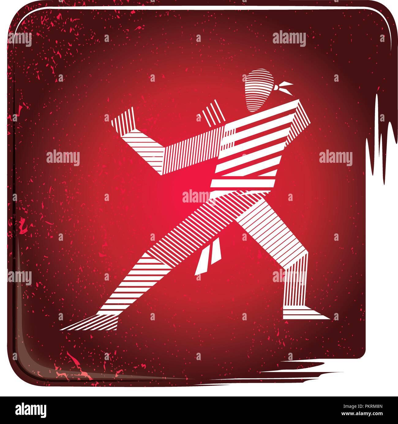 Karate man icon hi-res stock photography and images - Alamy