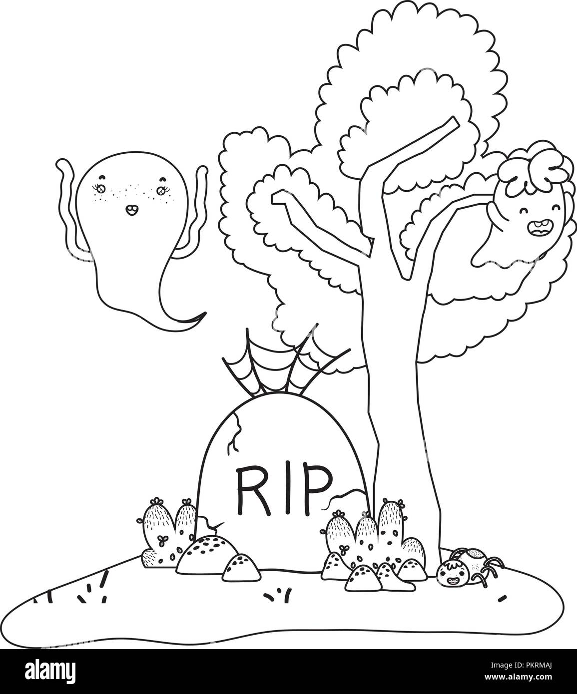 Stone spider stone Stock Vector Images - Alamy