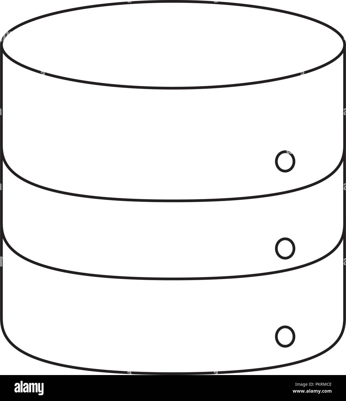 outline data center server hadware information Stock Vector Image & Art ...