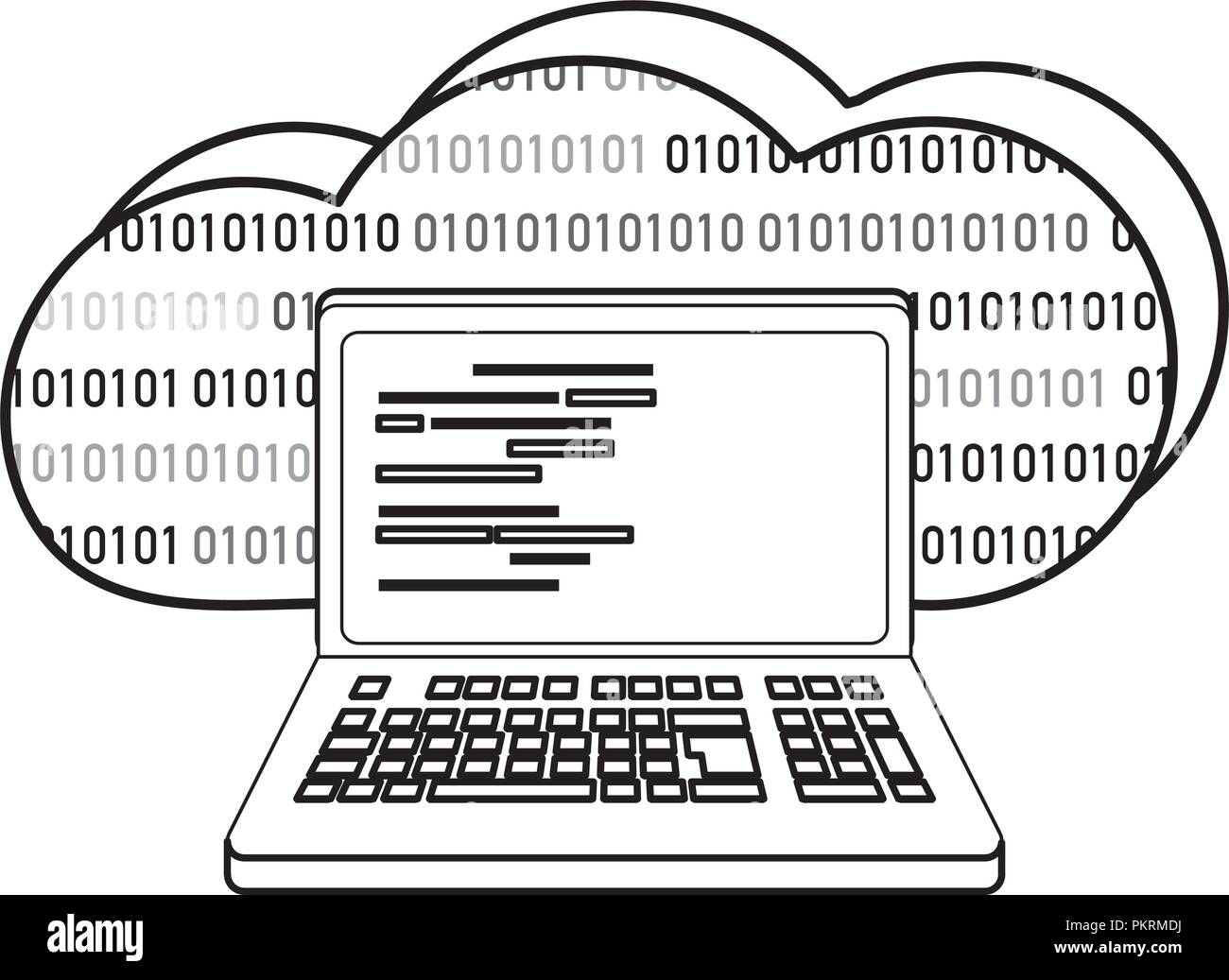 Lapto screen Stock Vector Images - Alamy