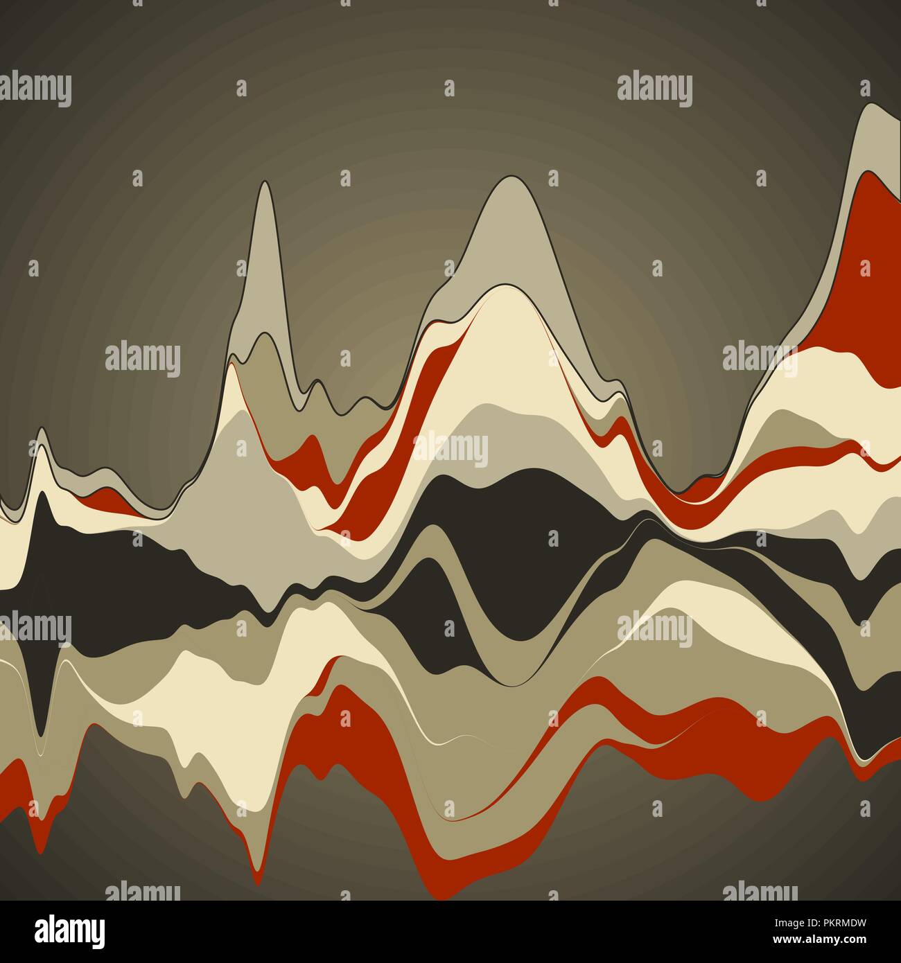 Big data visualization. Streamgraph. Futuristic infographic. Inf Stock ...