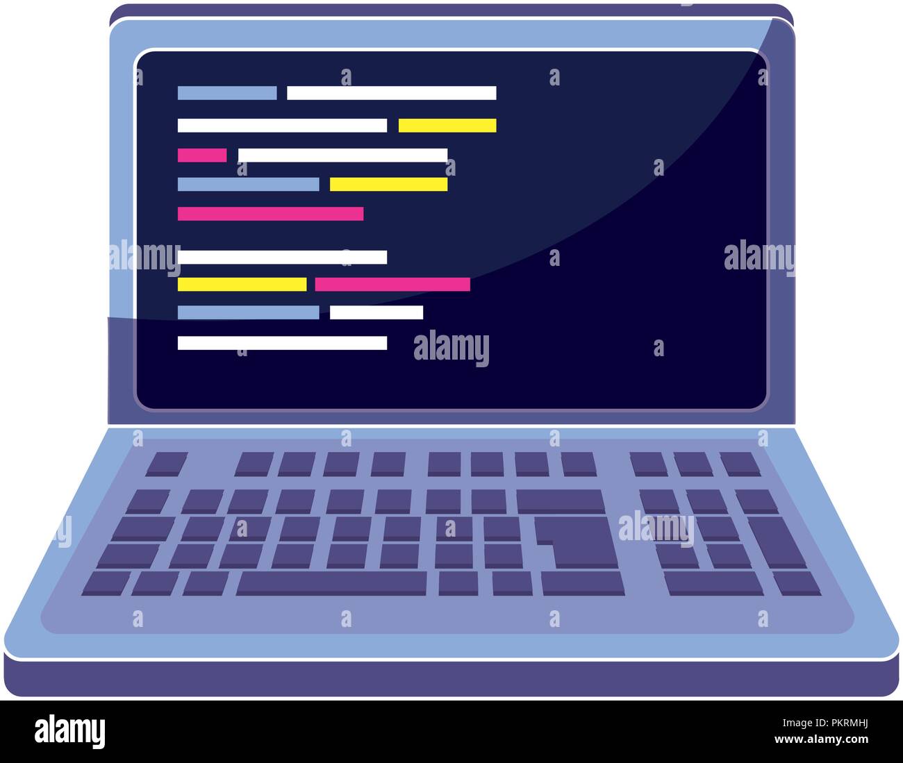 laptop programming code web technology Stock Vector Image & Art - Alamy