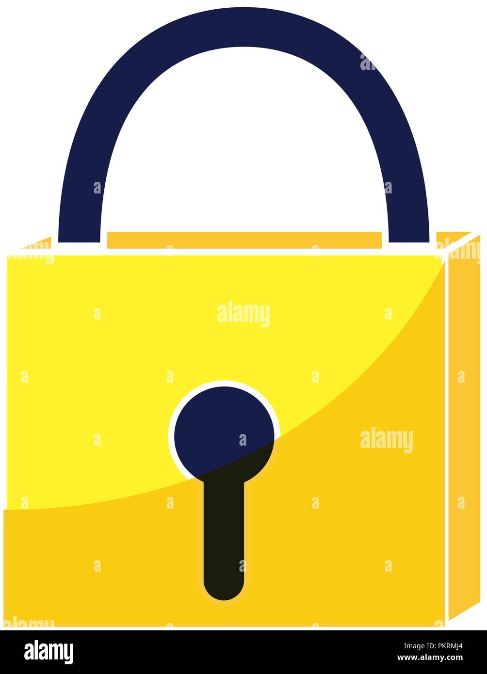 closed padlock object security access Stock Vector Image & Art - Alamy