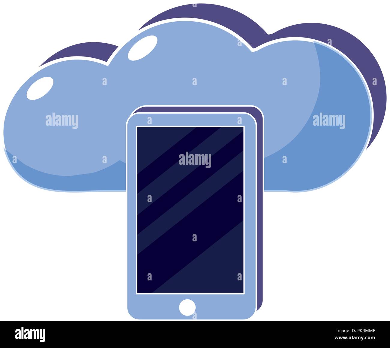 Laptop smartphone connectivity Stock Vector Images - Alamy