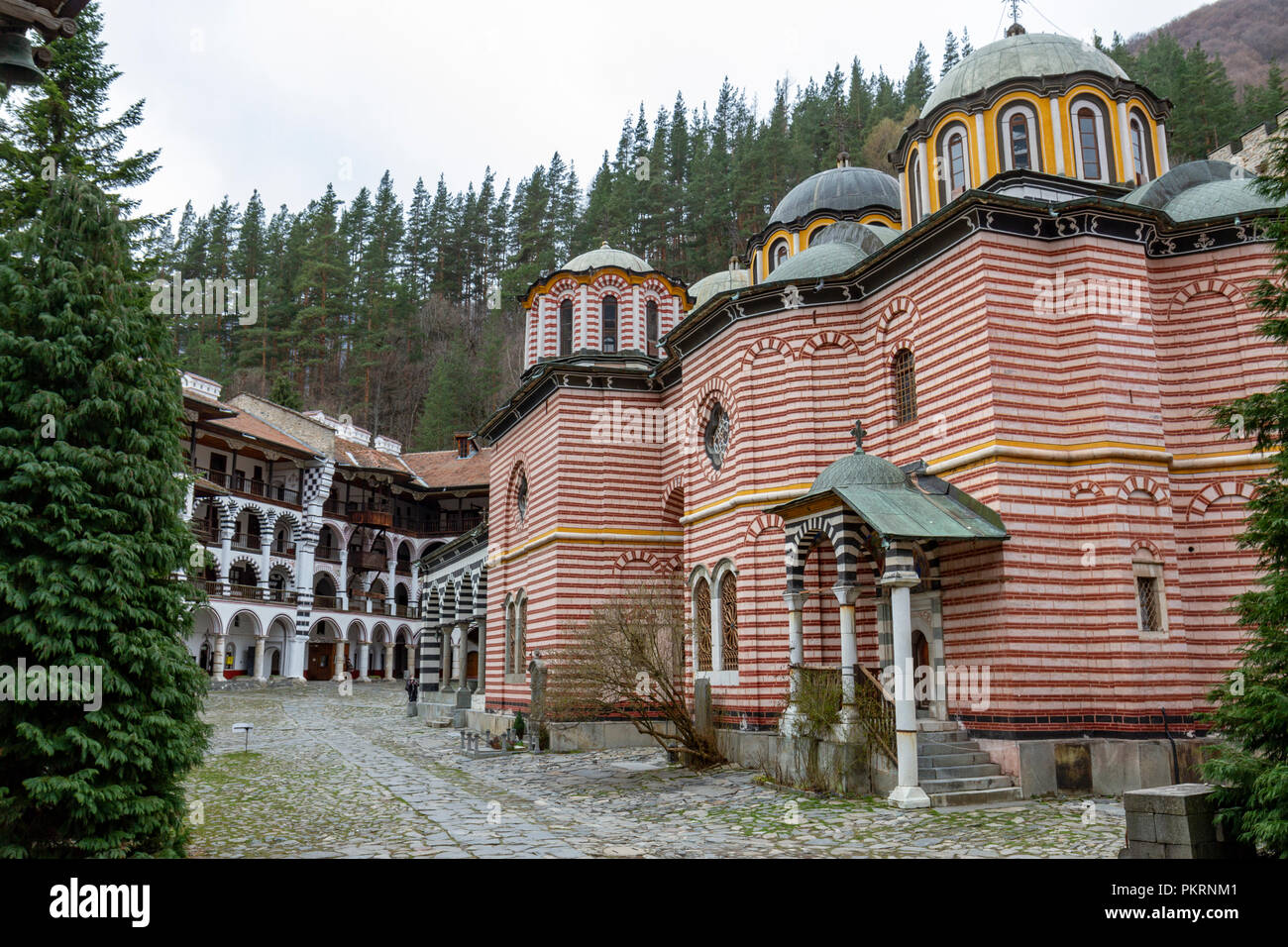 Rila Monastery (Monastery of Saint Ivan of Rila), Bulgaria Stock Photo ...