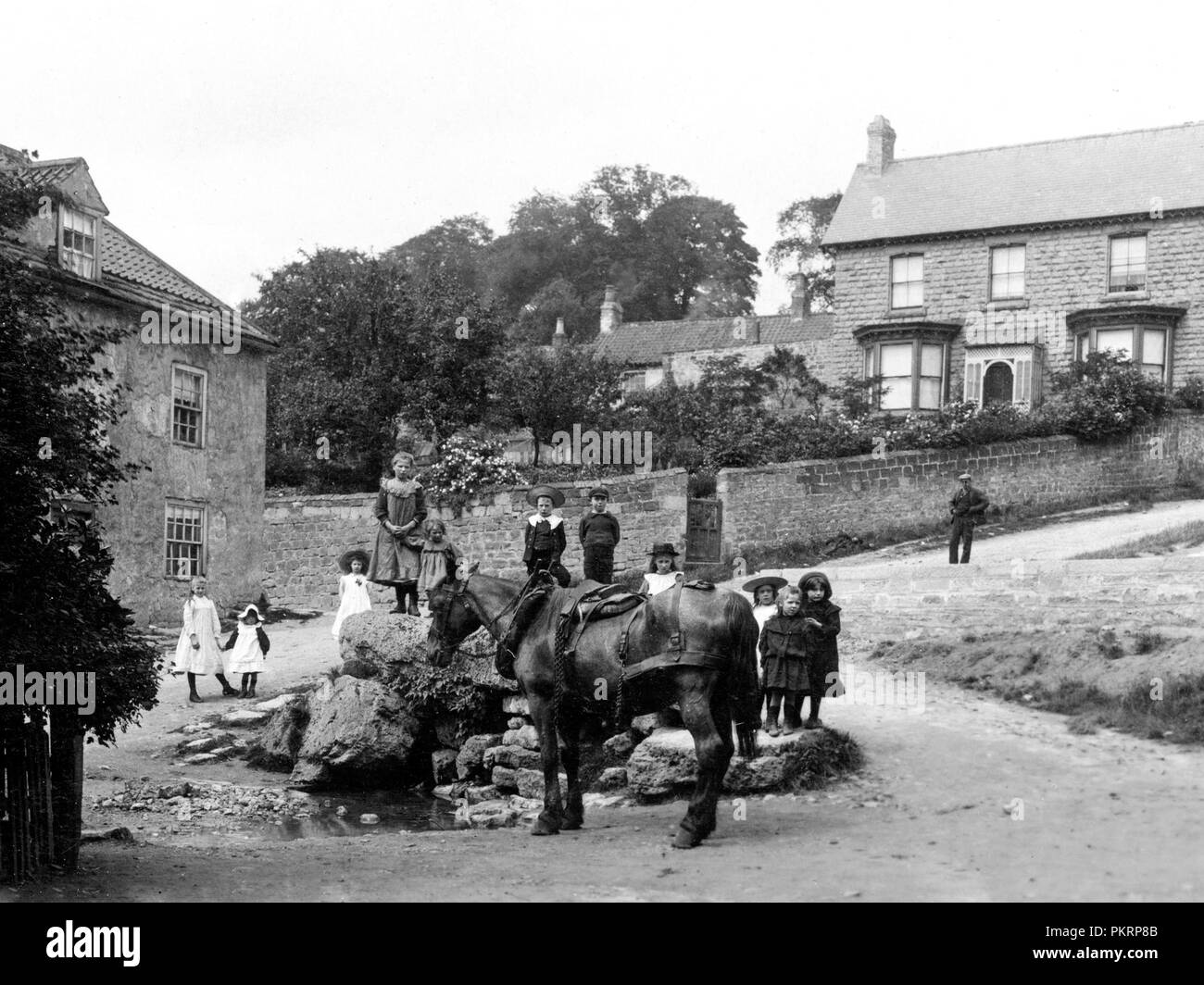 Maltby Well, early 1900s Stock Photo - Alamy