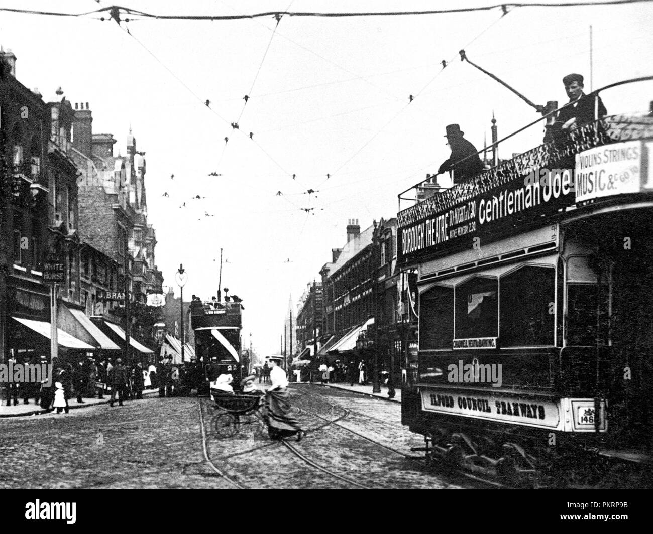 Ilford High Street, early 1900s Stock Photo - Alamy
