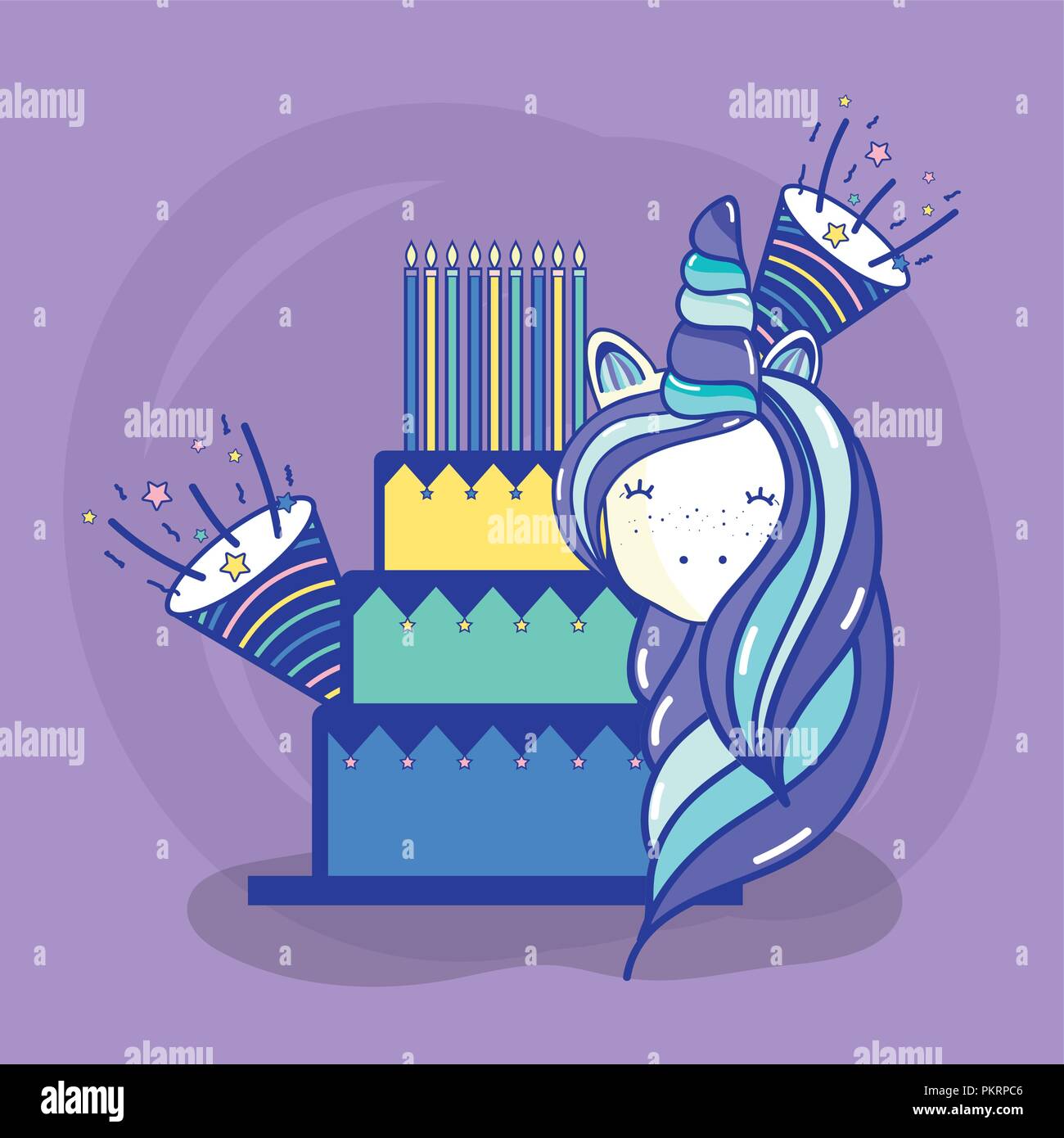 Kids party cartoons Stock Vector Image & Art - Alamy