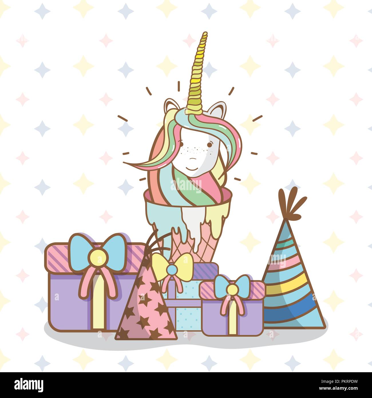 Kids party cartoons Stock Vector Image & Art - Alamy