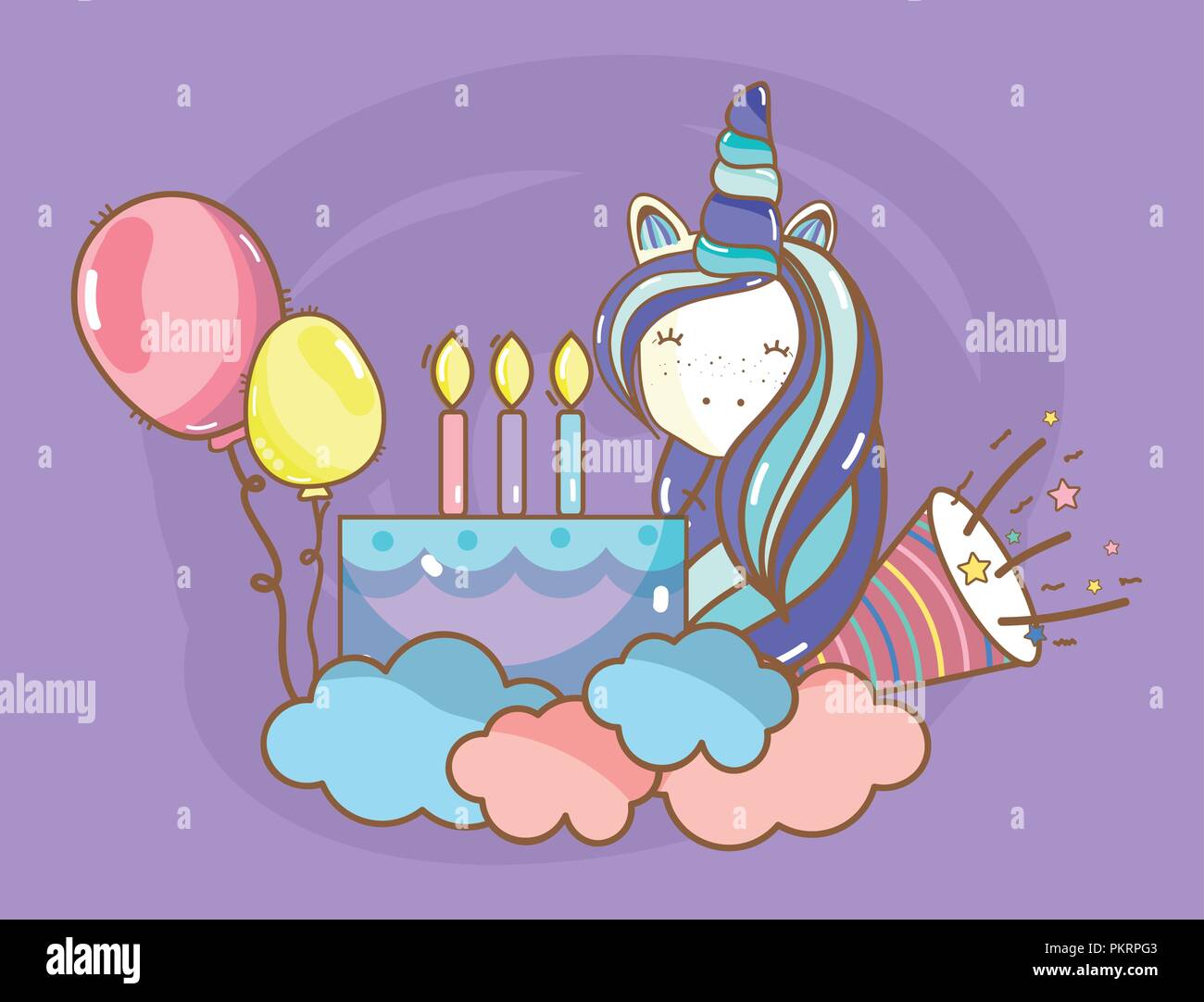 Kids party cartoons Stock Vector Image & Art - Alamy