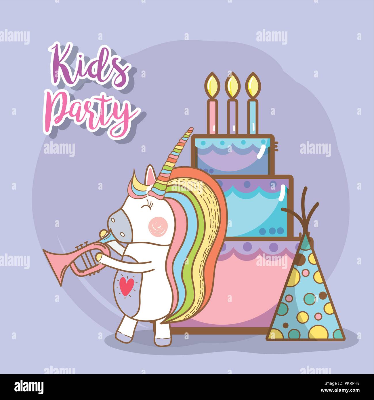 Kids party cartoons Stock Vector Image & Art - Alamy