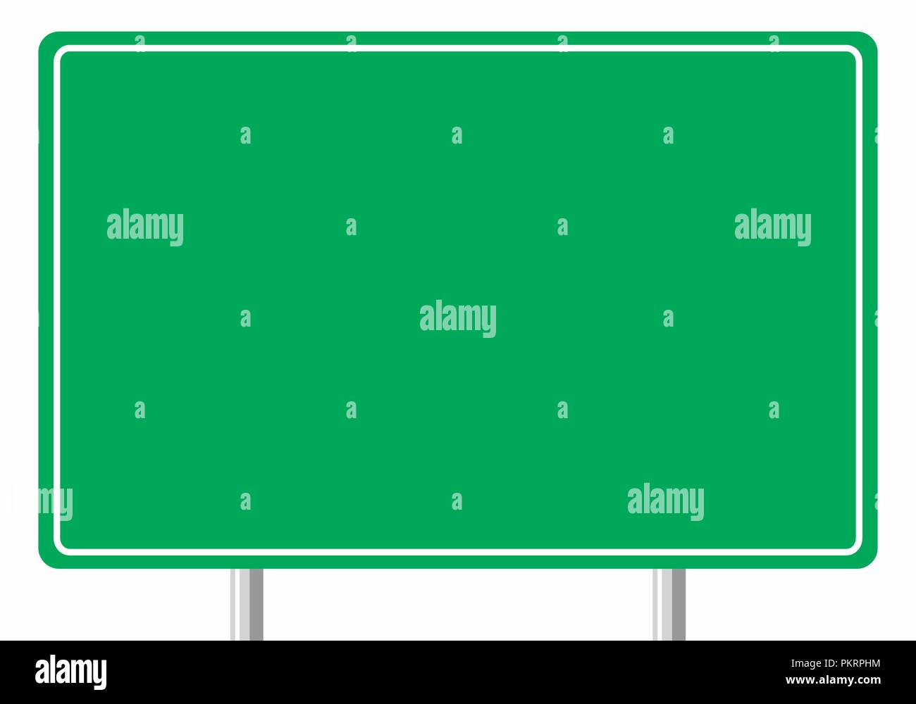 Illustration of green horizontal traffic sign board Stock Vector Image ...