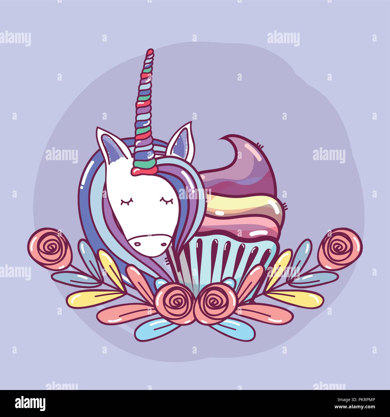 birthday, party, unicorn, party cartoons Stock Vector Image & Art - Alamy