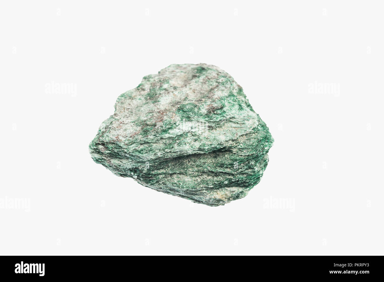 Natural green Muscovite from Brazil isolated Stock Photo - Alamy