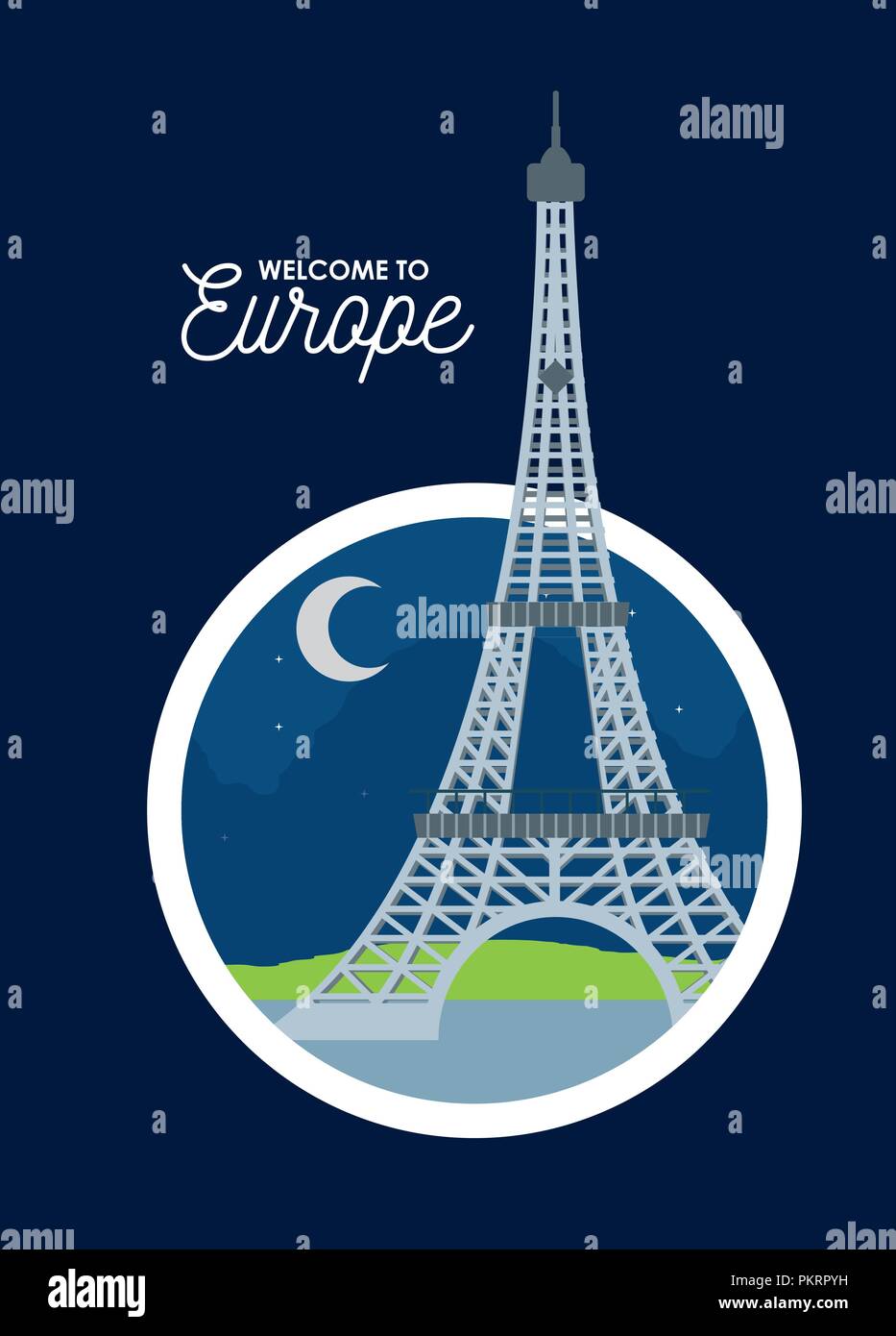 Welcome to europe Stock Vector Image & Art - Alamy