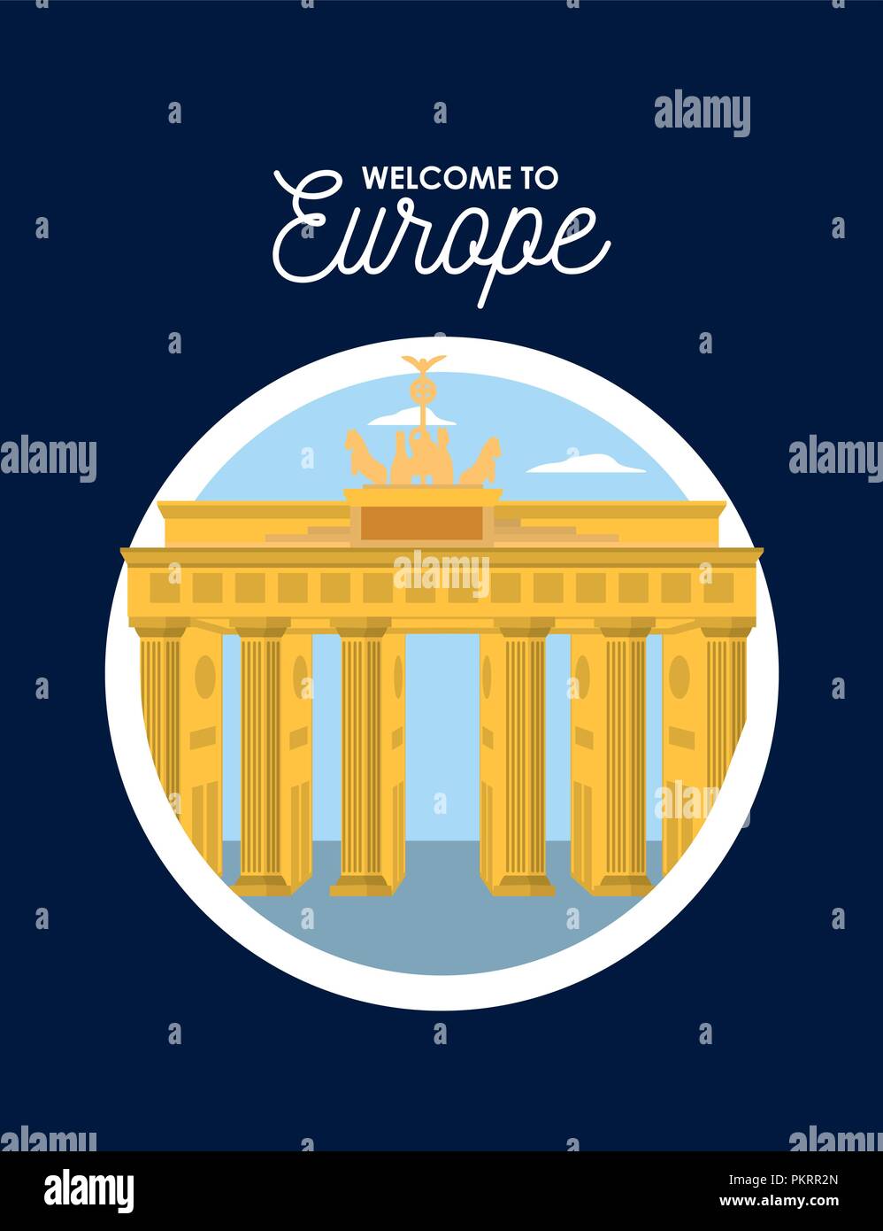 Welcome to europe Stock Vector Image & Art - Alamy