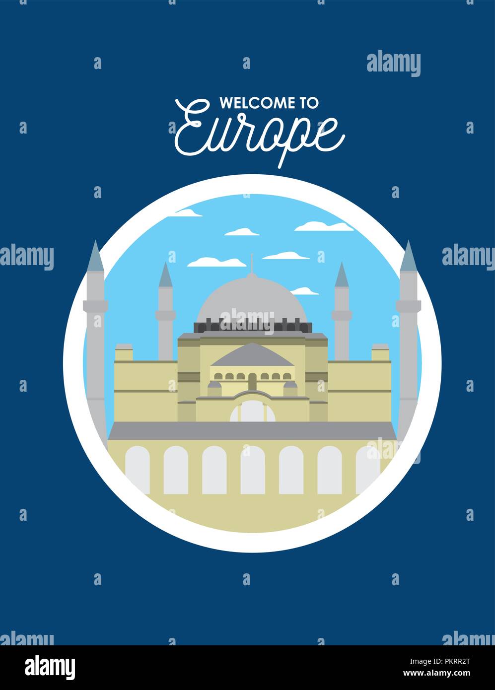 Welcome to europe Stock Vector Image & Art - Alamy