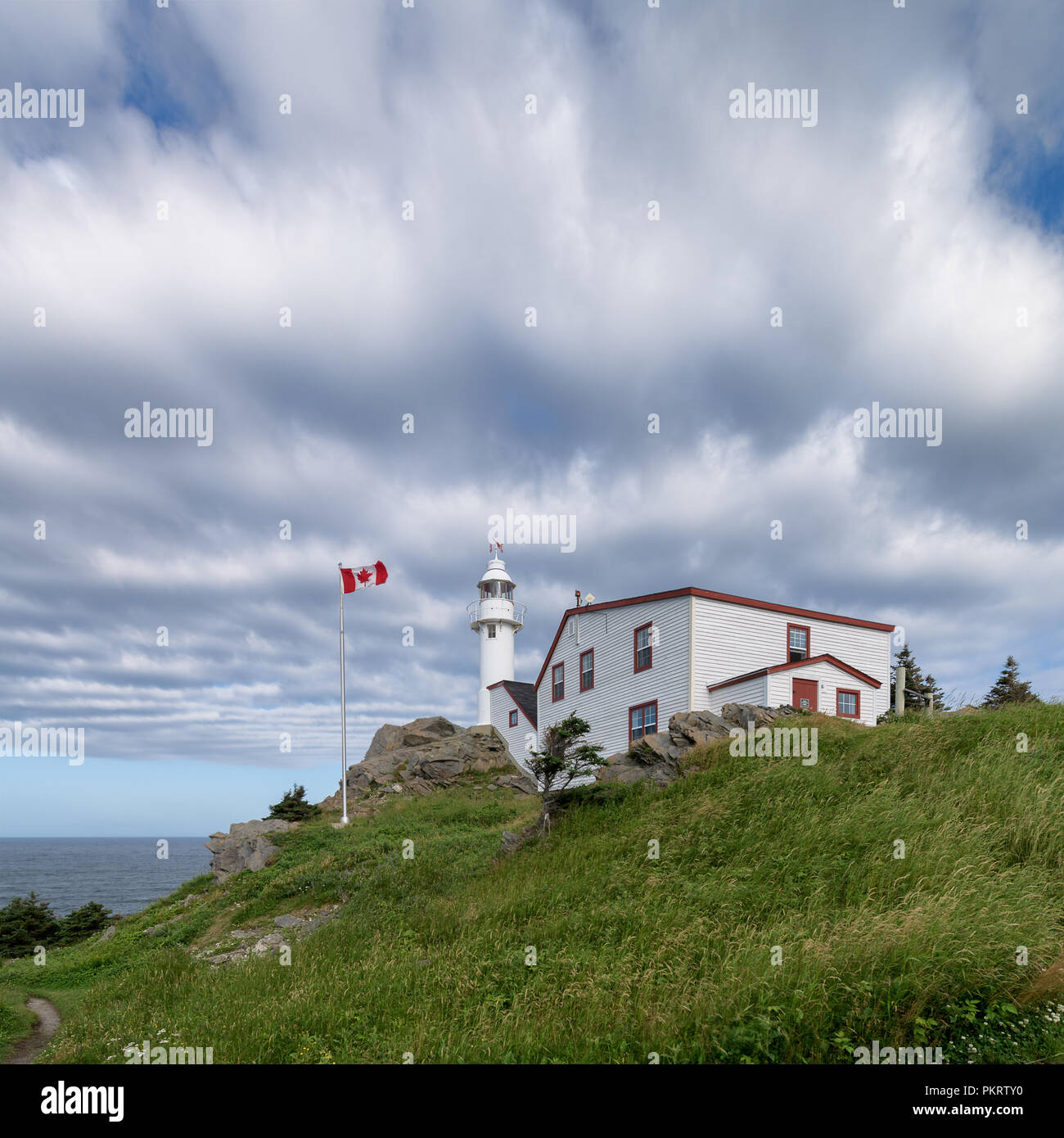 Lighthouse canada flag newfoundland hi-res stock photography and images ...