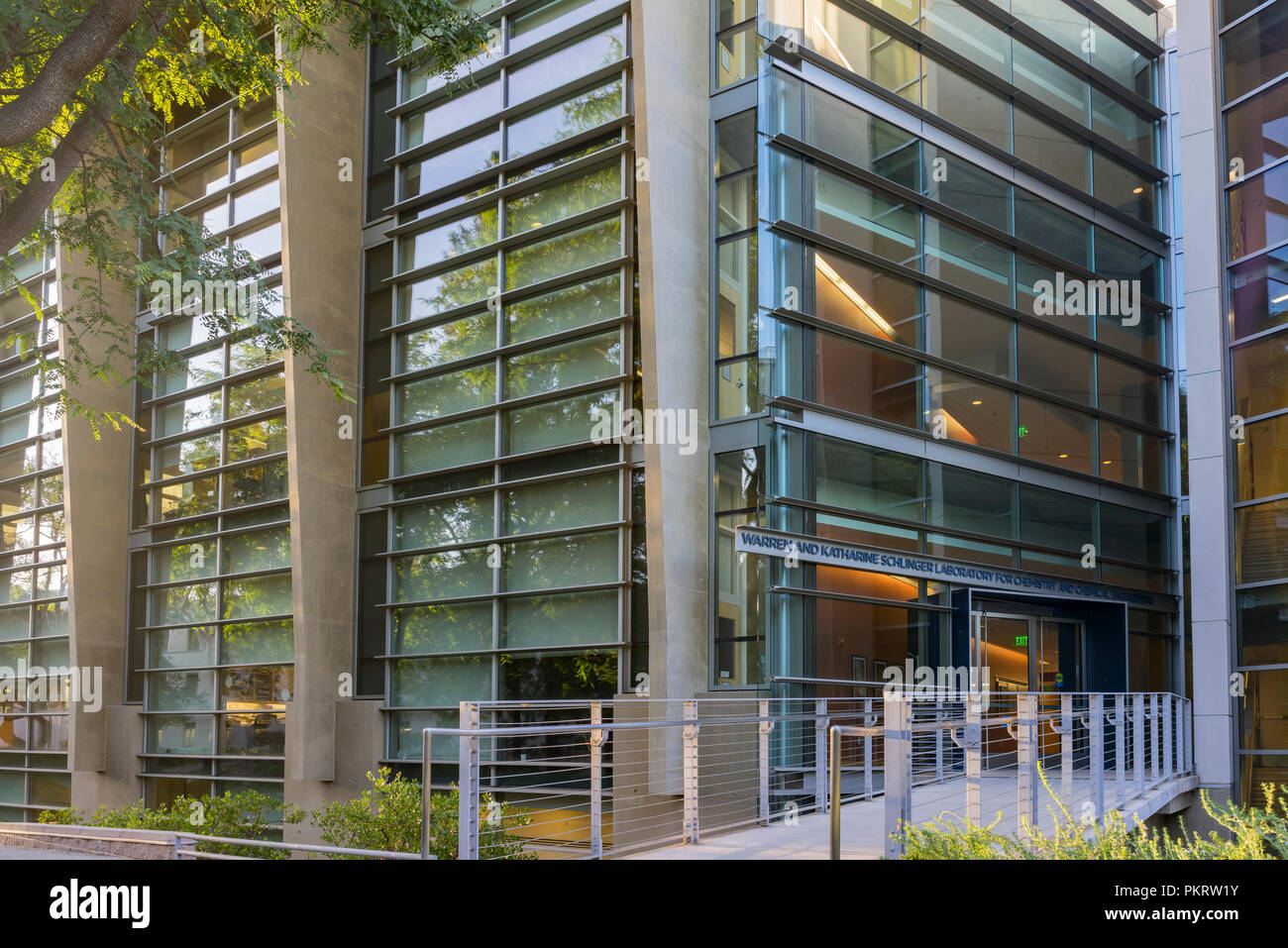 Los Angeles, OCT 5: Exterior view of a beautiful building in Caltech on ...