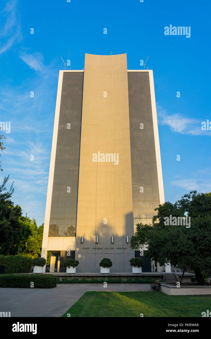 Los Angeles, OCT 5: Exterior view of the Millikan Library in Caltech on ...