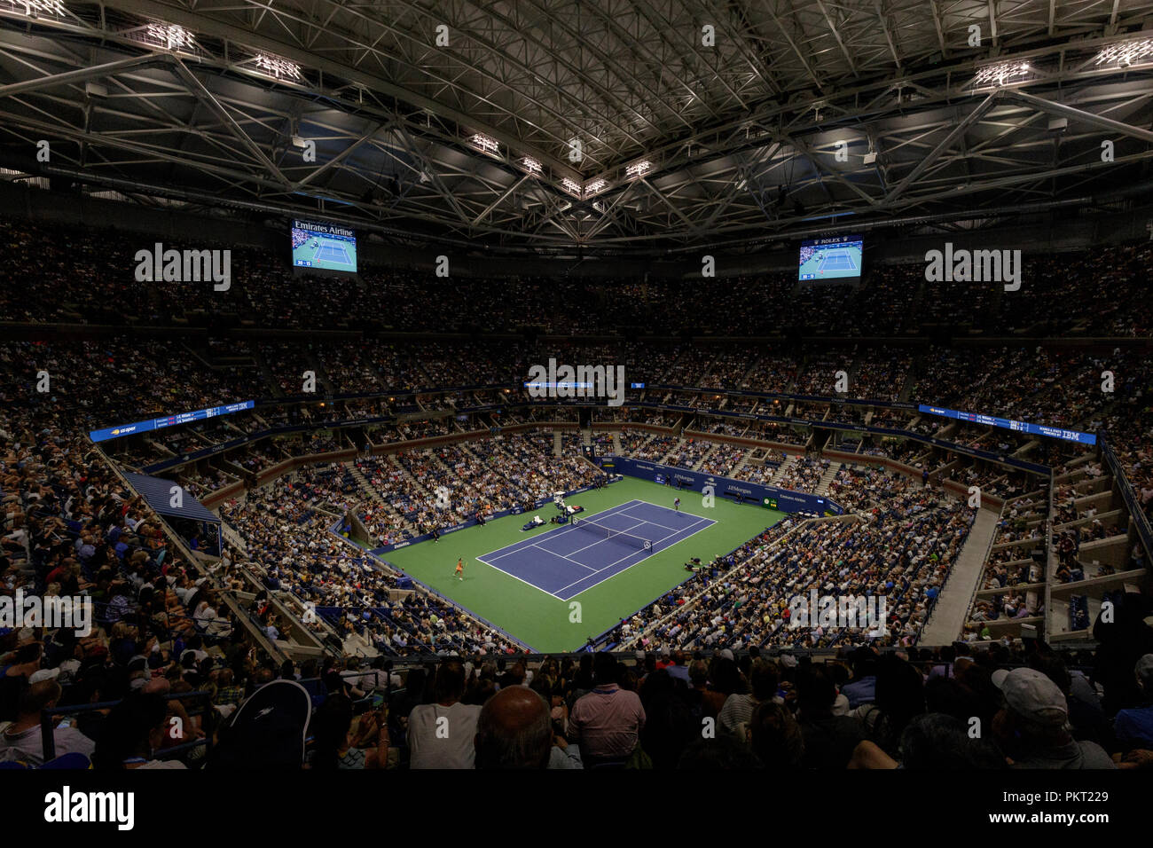 Court view of Serena Williams (USA) VS Aliaksandra Sasnovich (BLR ...