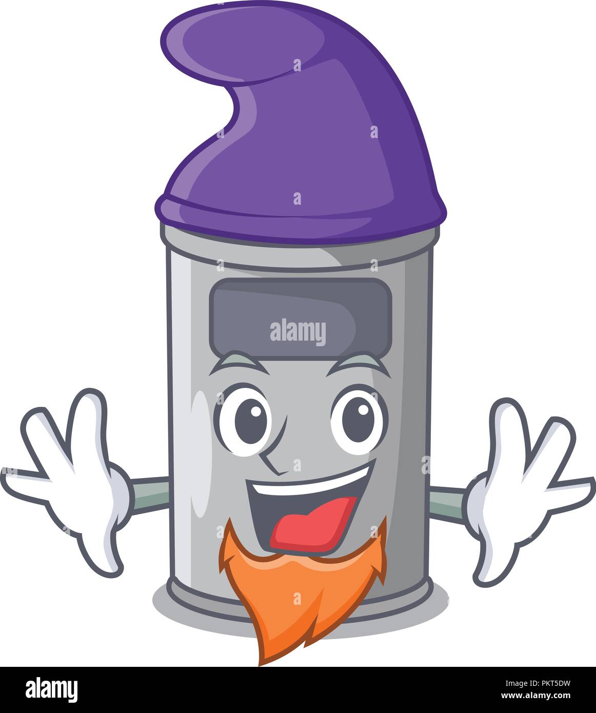 Elf steel trash can with lid cartoon Stock Vector Image & Art - Alamy