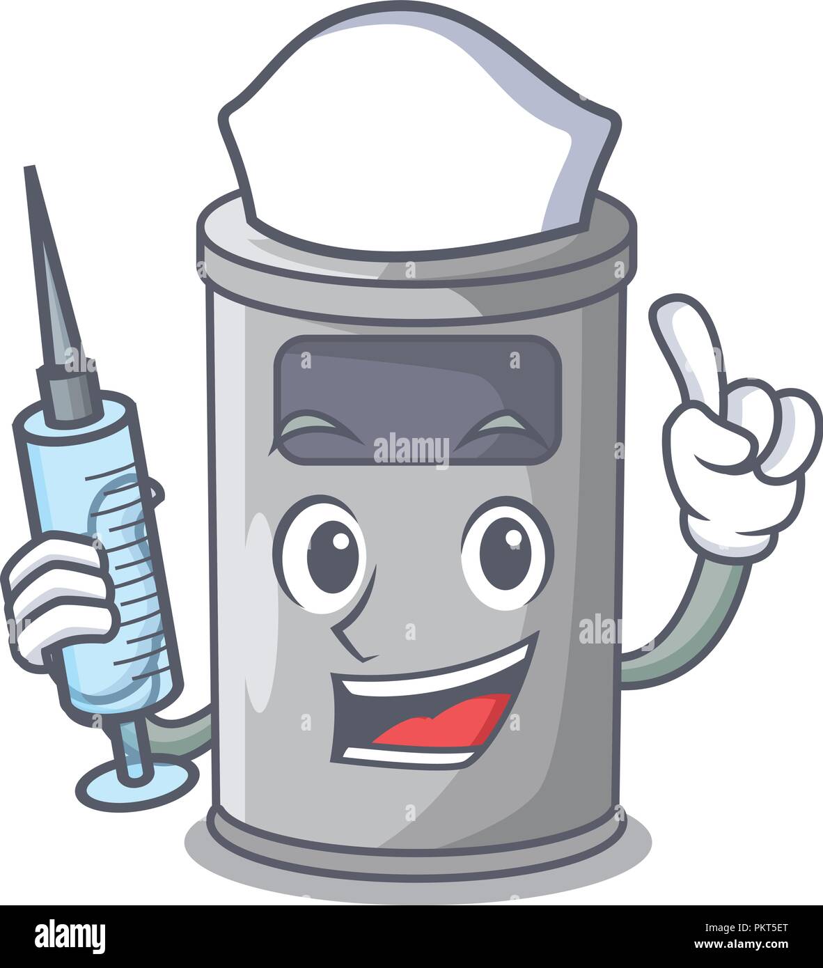 Nurse with recycle waste bin hi-res stock photography and images - Alamy
