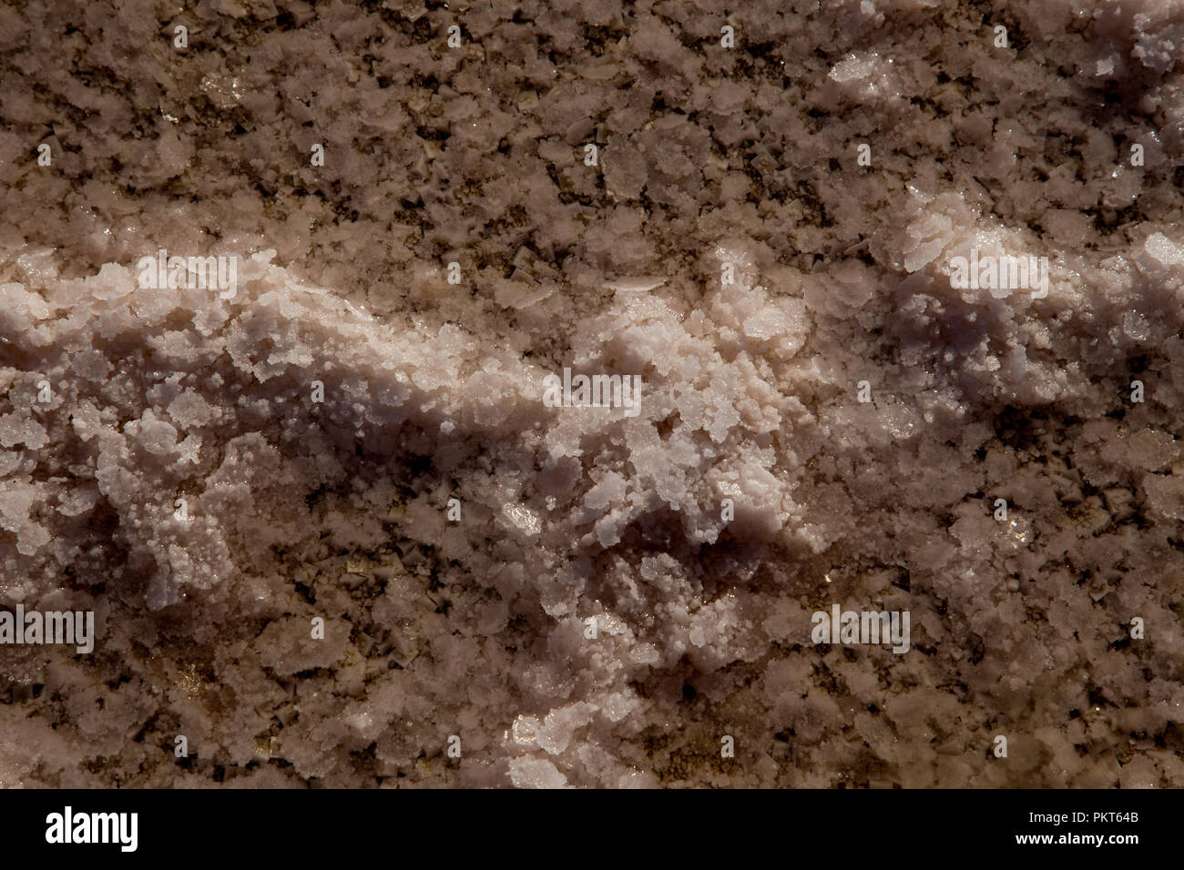 salt remaining in the salt lake Stock Photo - Alamy