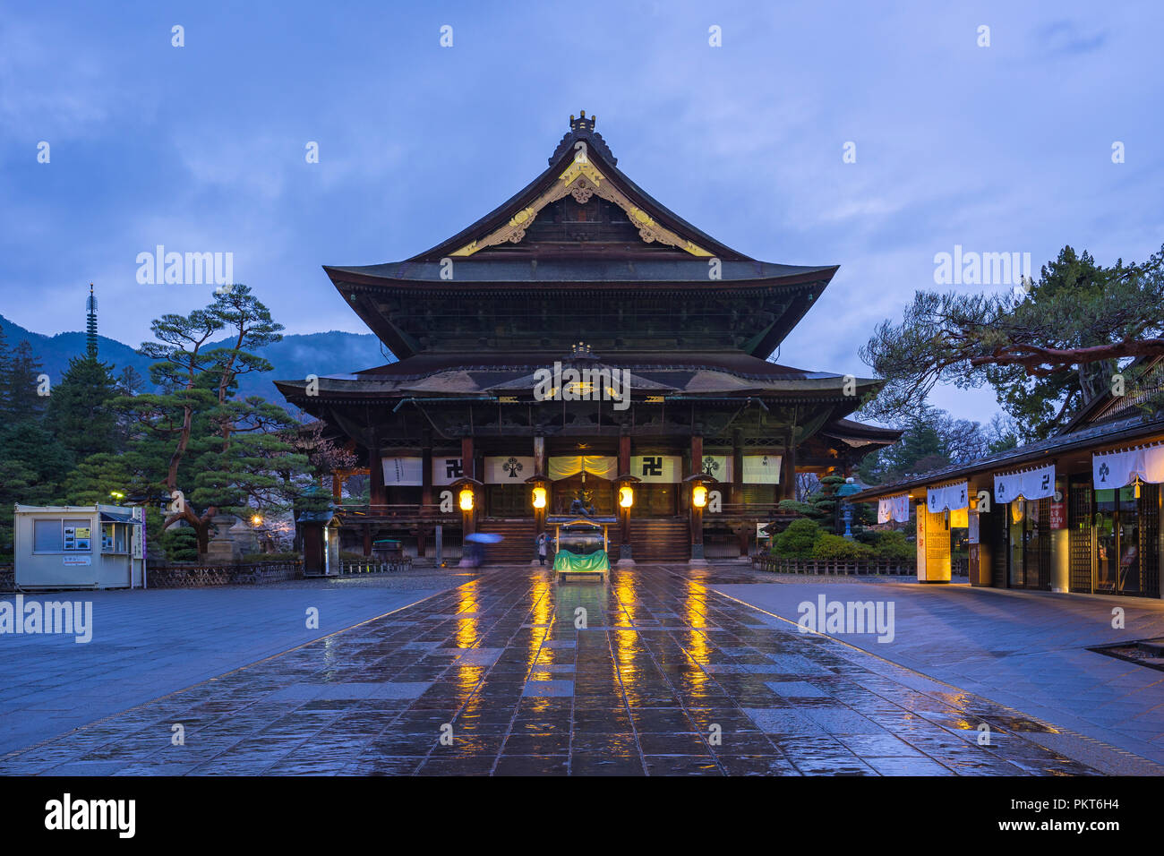 Zenkoji temple at night in Nagano, Japan Stock Photo - Alamy