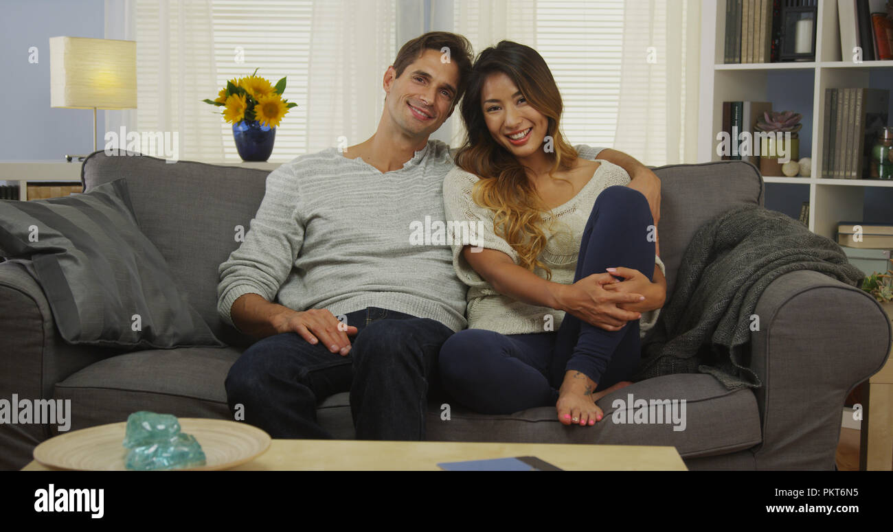 Two cute adult couples sitting hi-res stock photography and images - Alamy