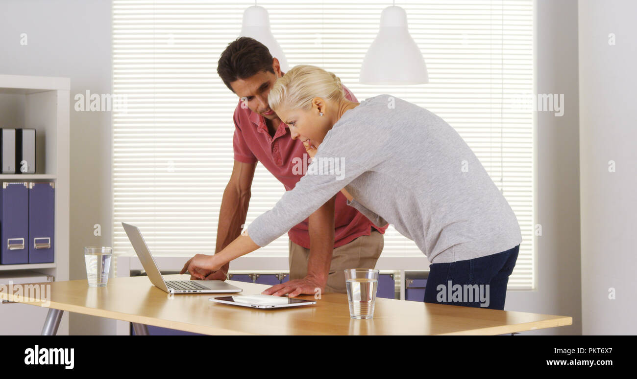 Successful businessteam working computer hi-res stock photography and ...