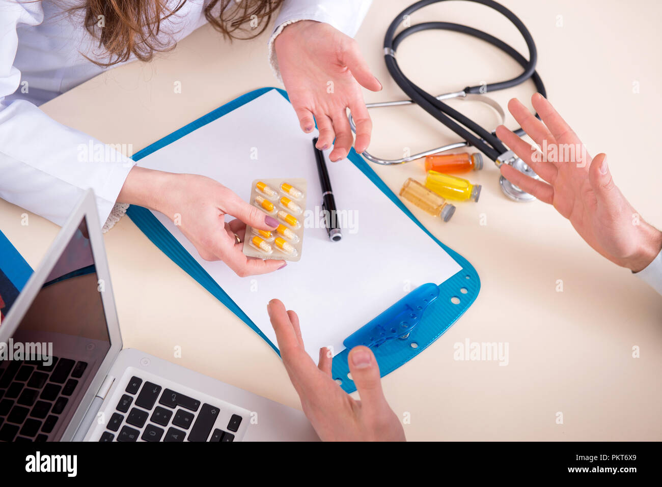 Man visiting doctor for routine check-up Stock Photo - Alamy